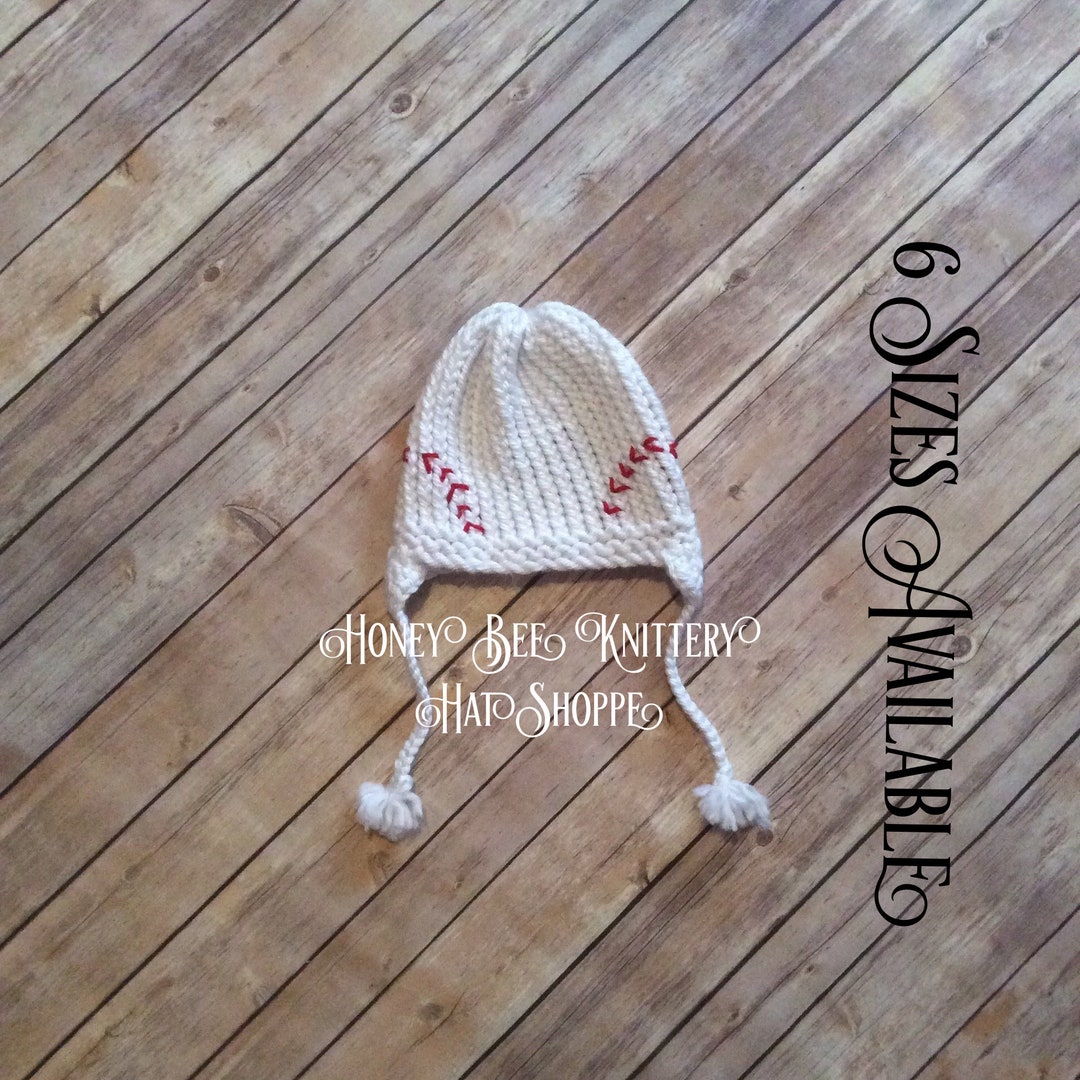 Baseball Hat - 6 Sizes Available, READY TO SHIP; Sports, White, Red ...