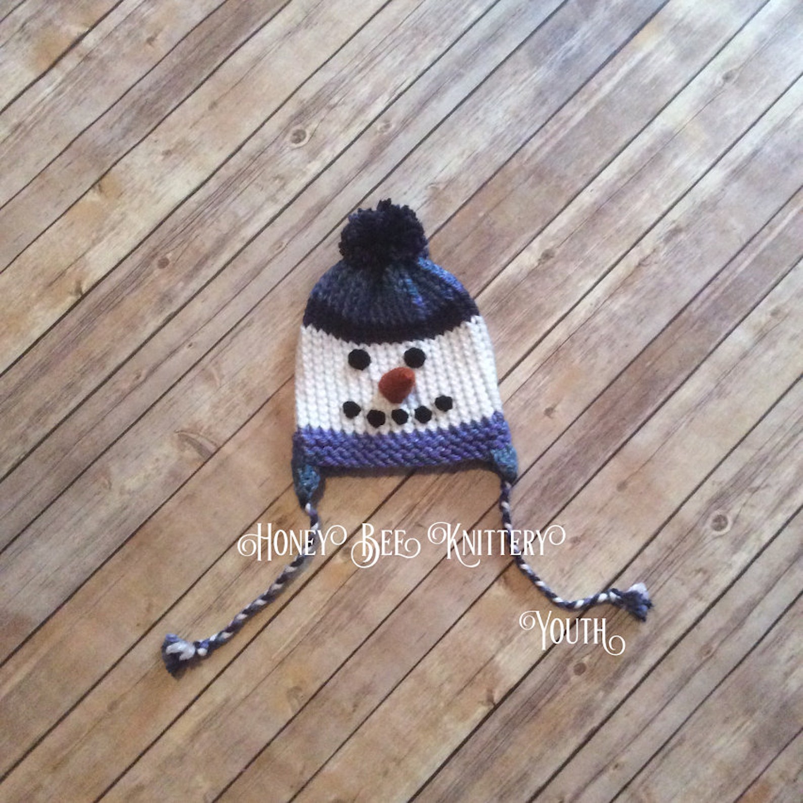 Snowman Hat PATTERN ONLY - 6 Sizes Included; Blue, Tweed, Carrot Nose ...
