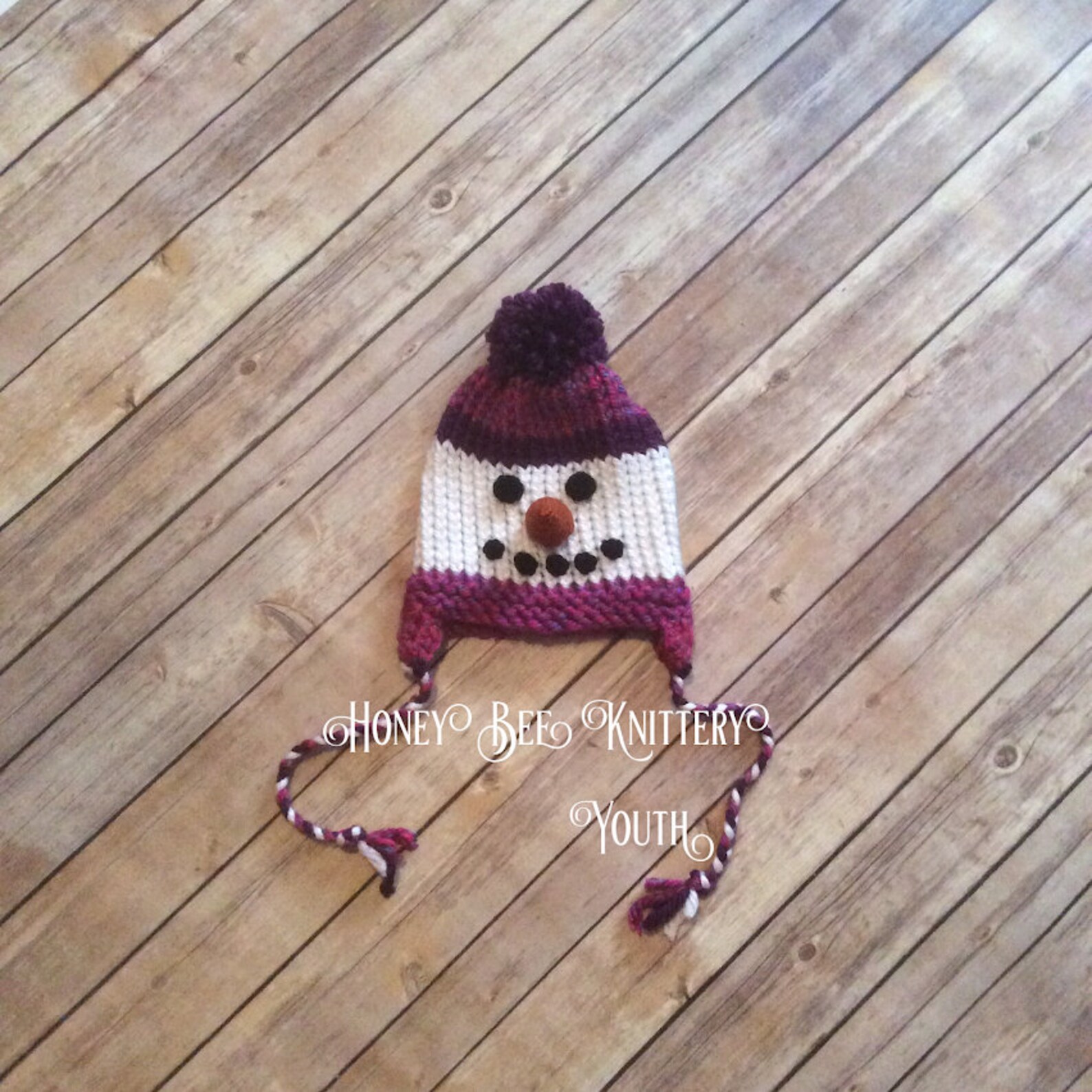 Snowgirl Hat PATTERN ONLY - 6 Sizes Included; Pink, Purple, Tweed ...