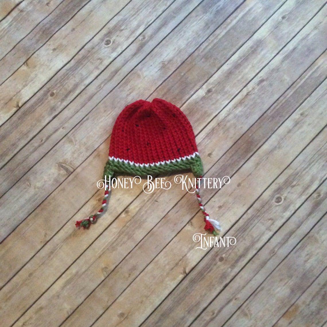 Watermelon Hat - 6 Sizes Available, READY TO SHIP; Green, White, Red ...