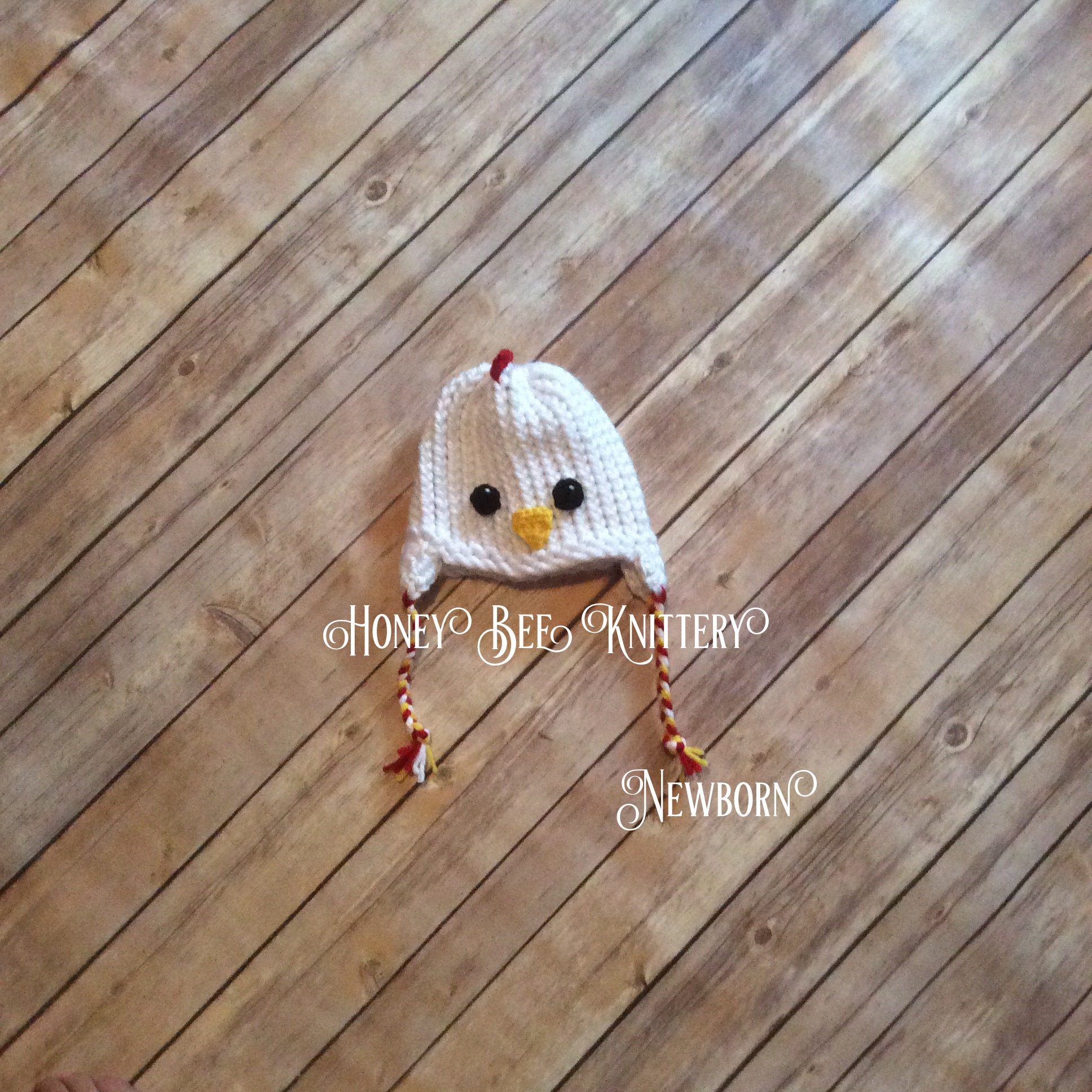 Hen Hat PATTERN ONLY - 6 Sizes Included; Chicken, Rooster, Farm, Animal ...