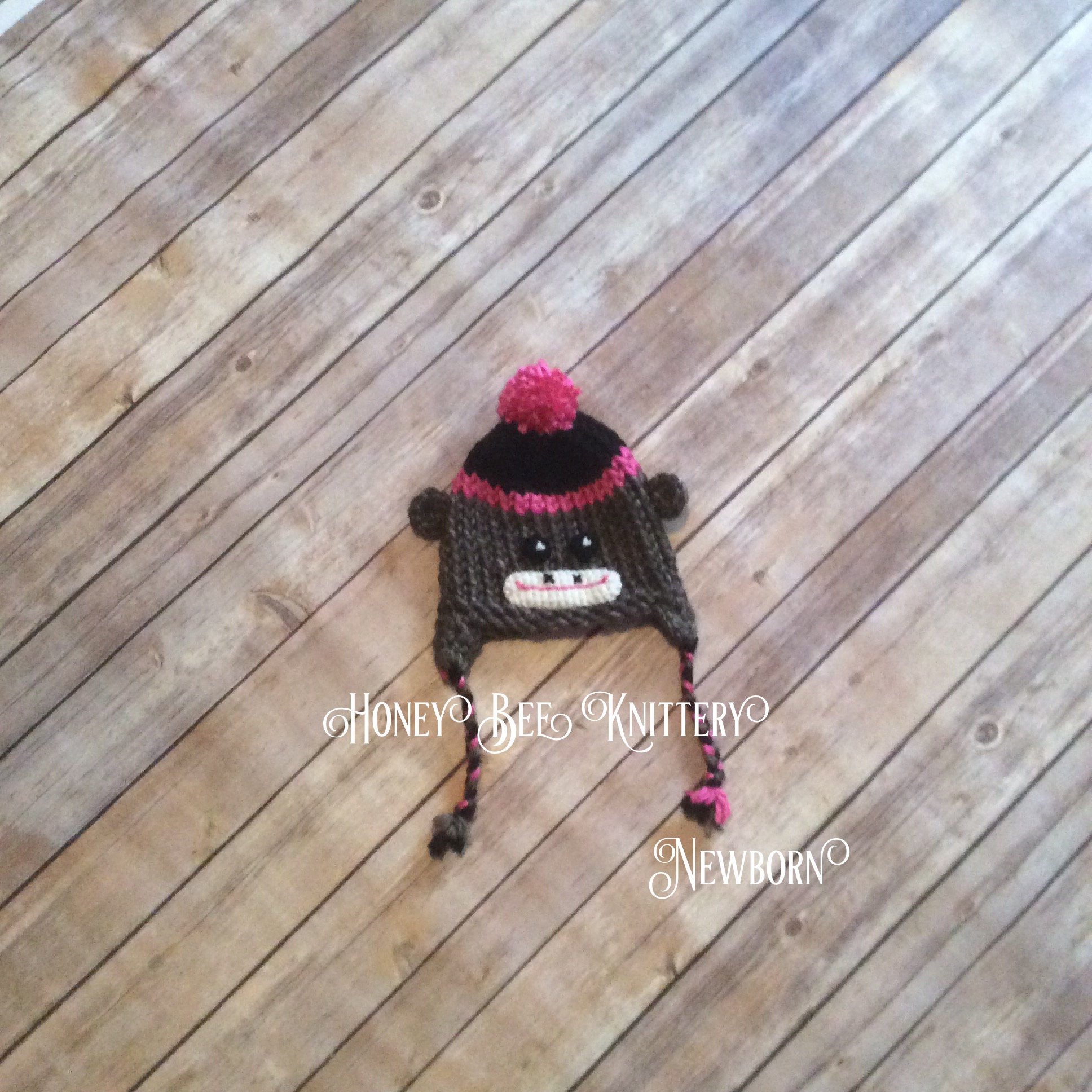 Sock Monkey Hat 6 Sizes Available READY TO SHIP Tweed | Etsy