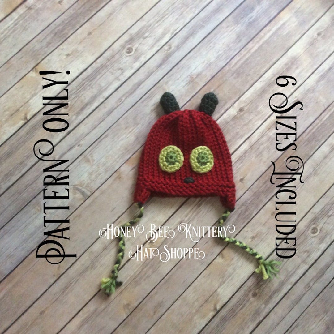 Caterpillar Hat PATTERN ONLY - 6 Sizes Included; Insect, Larva ...