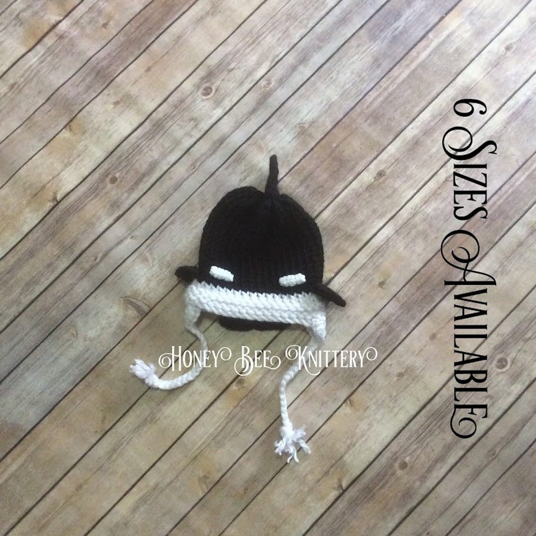 Orca Hat - 6 Sizes Available, READY TO SHIP; Killer Whale, Animal ...