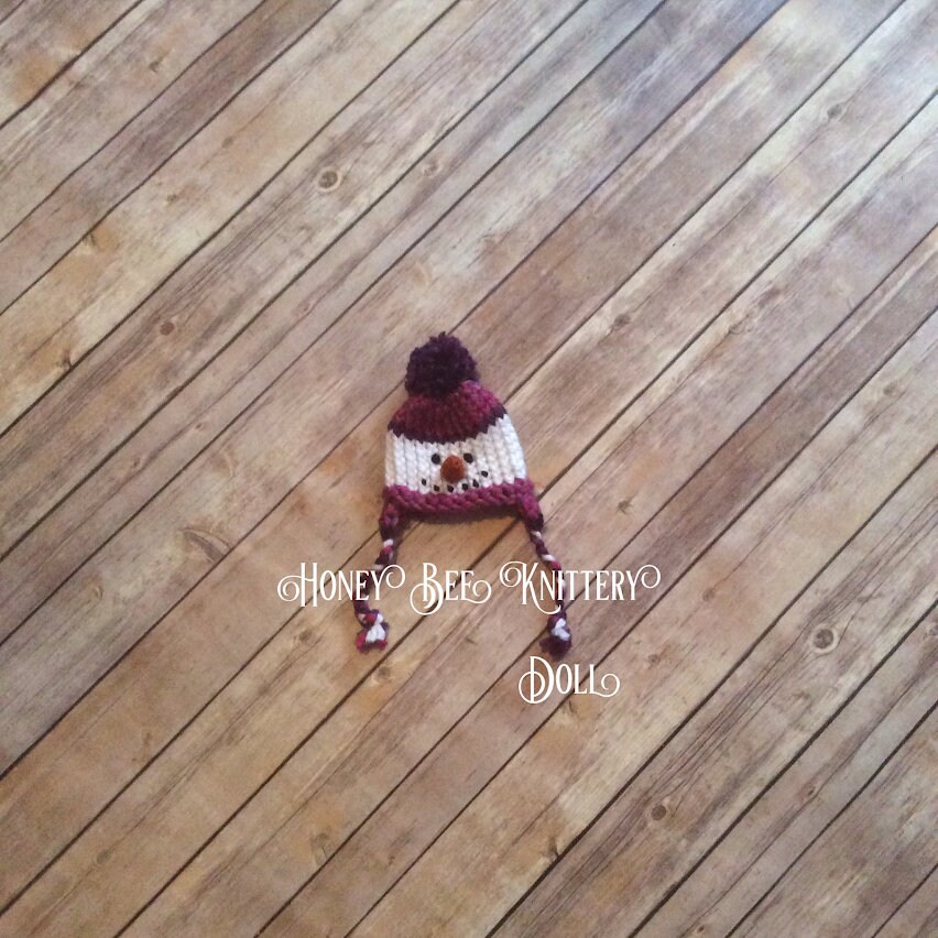 Snowgirl Hat PATTERN ONLY - 6 Sizes Included; Pink, Purple, Tweed ...