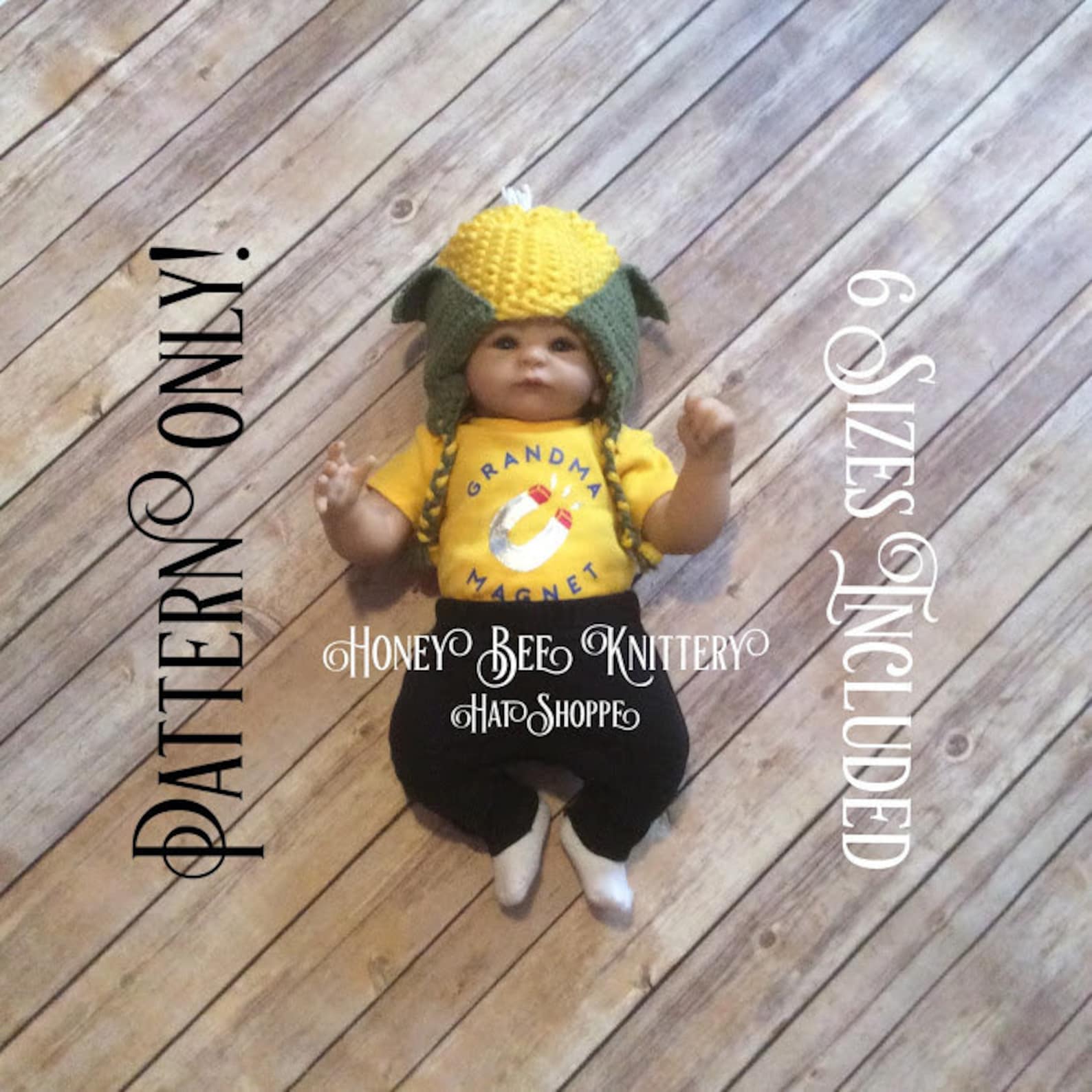 Ear of Corn Hat PATTERN ONLY 6 Sizes Included Corn on Cob | Etsy