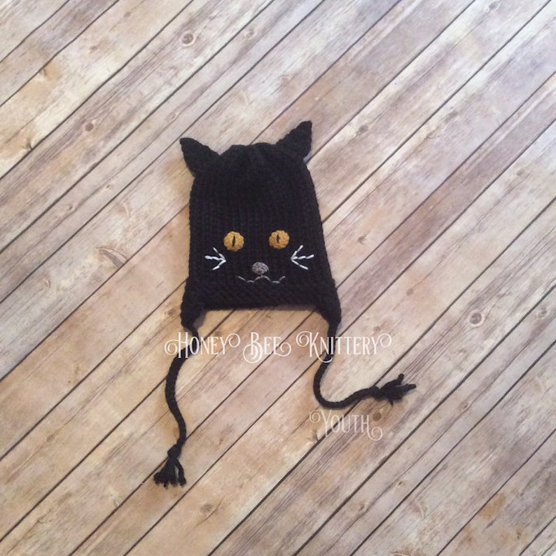 Black Cat Hat PATTERN ONLY 6 Sizes Included Halloween - Etsy