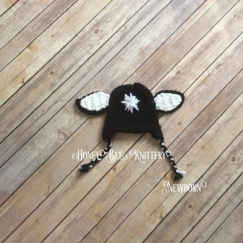 Black Goat Hat PATTERN ONLY - 6 Sizes Included; Animal, Farm, Boer ...