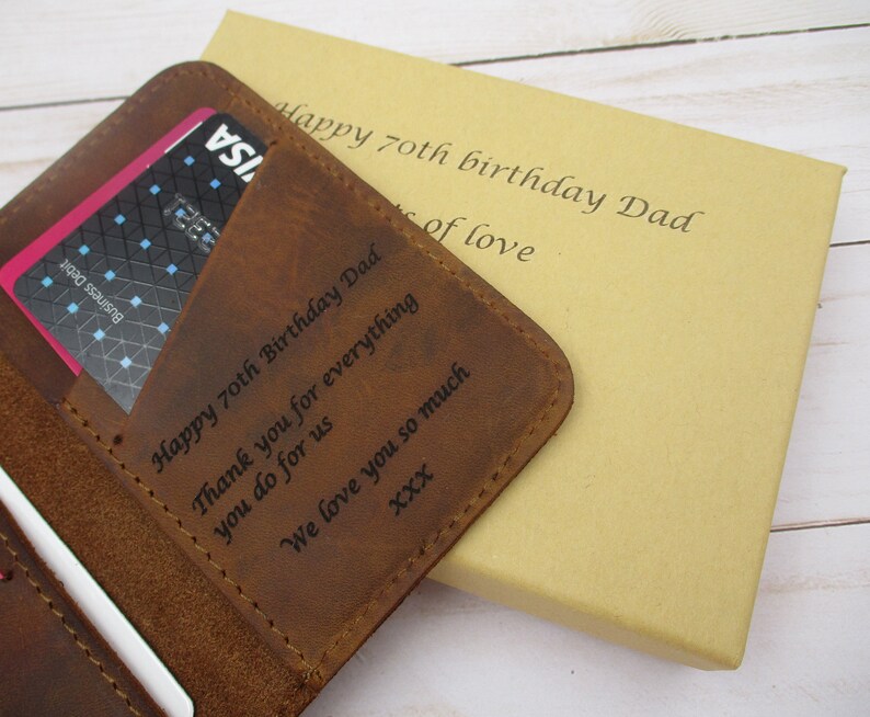 Photo Engraved Minimalist Card Wallet With Personalized Gift - Etsy