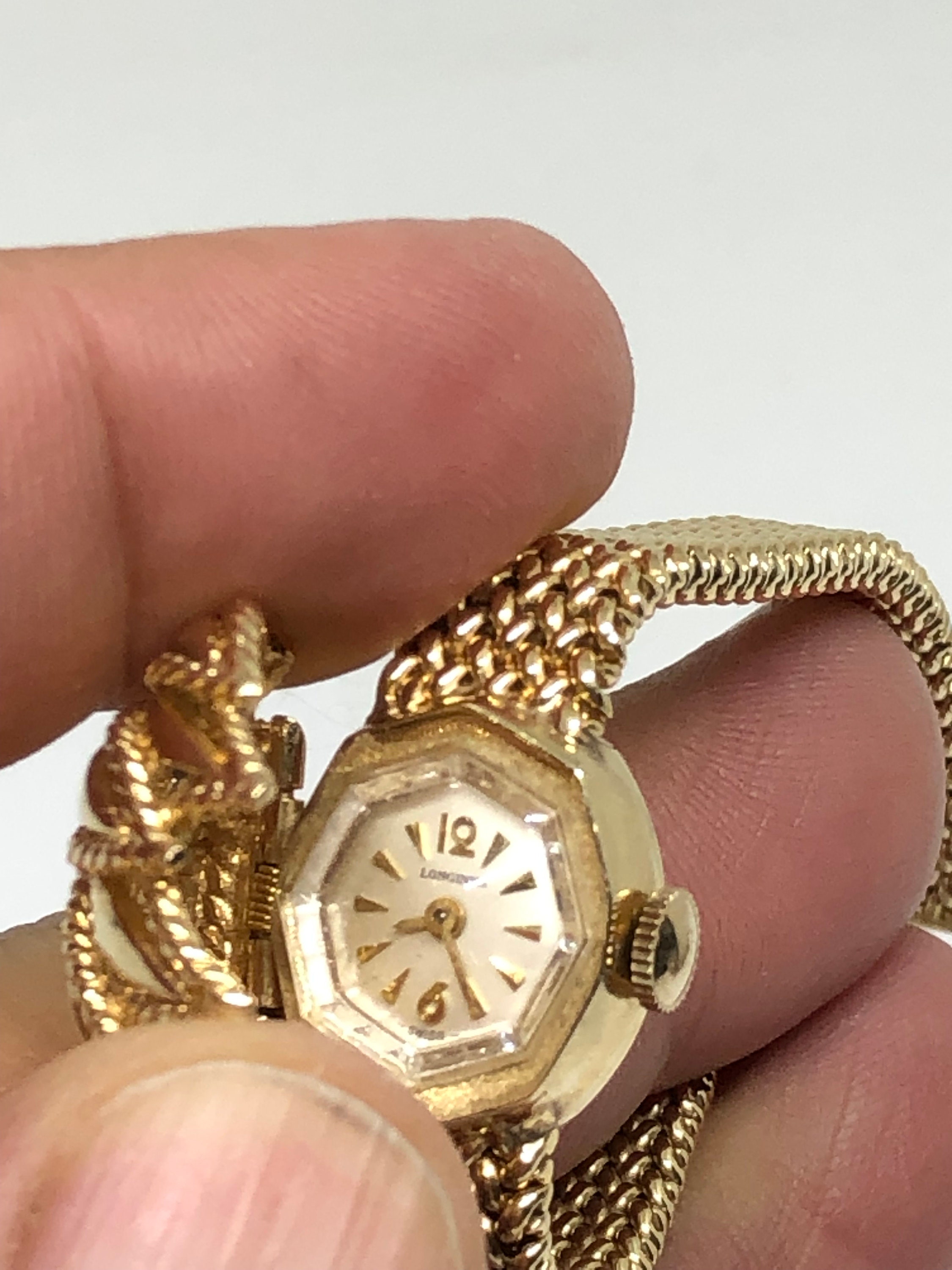 Longines Ladies Gold Swiss Ladies 14k Solid Gold Watches Dated | Etsy