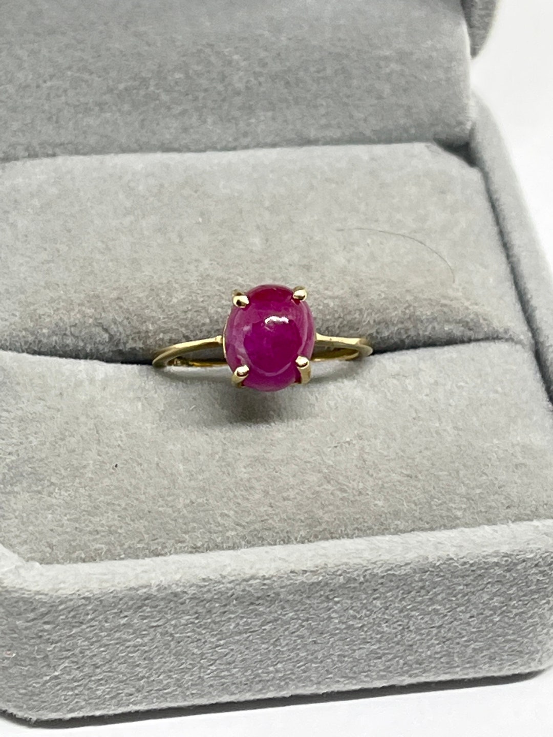 Antique Genuine Ruby 14k Gold Ladies Ring - Etsy