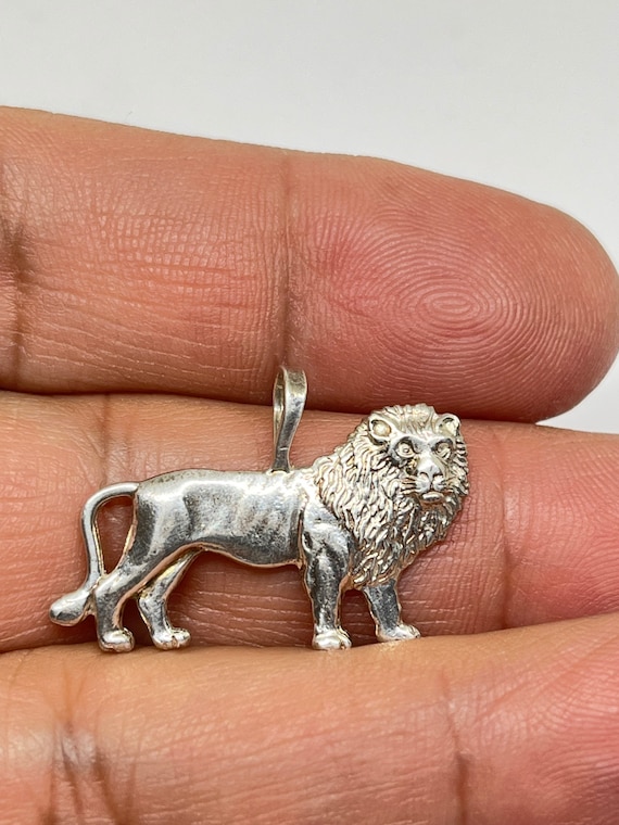 Sterling silver lion, silver - Gem