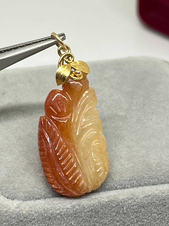 vintage genuine russet jade - Gem
