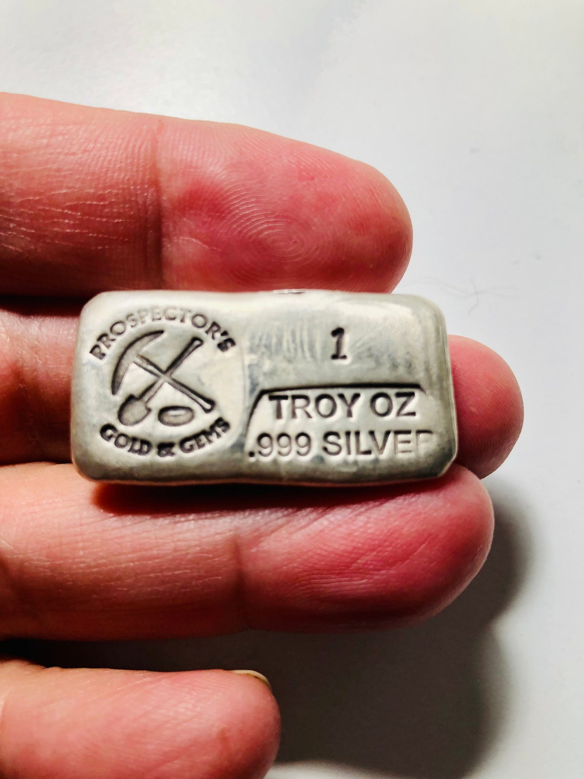 1 Oz. Hand Poured .999 Fine Silver Bar Prospectors 1 Bar - Etsy