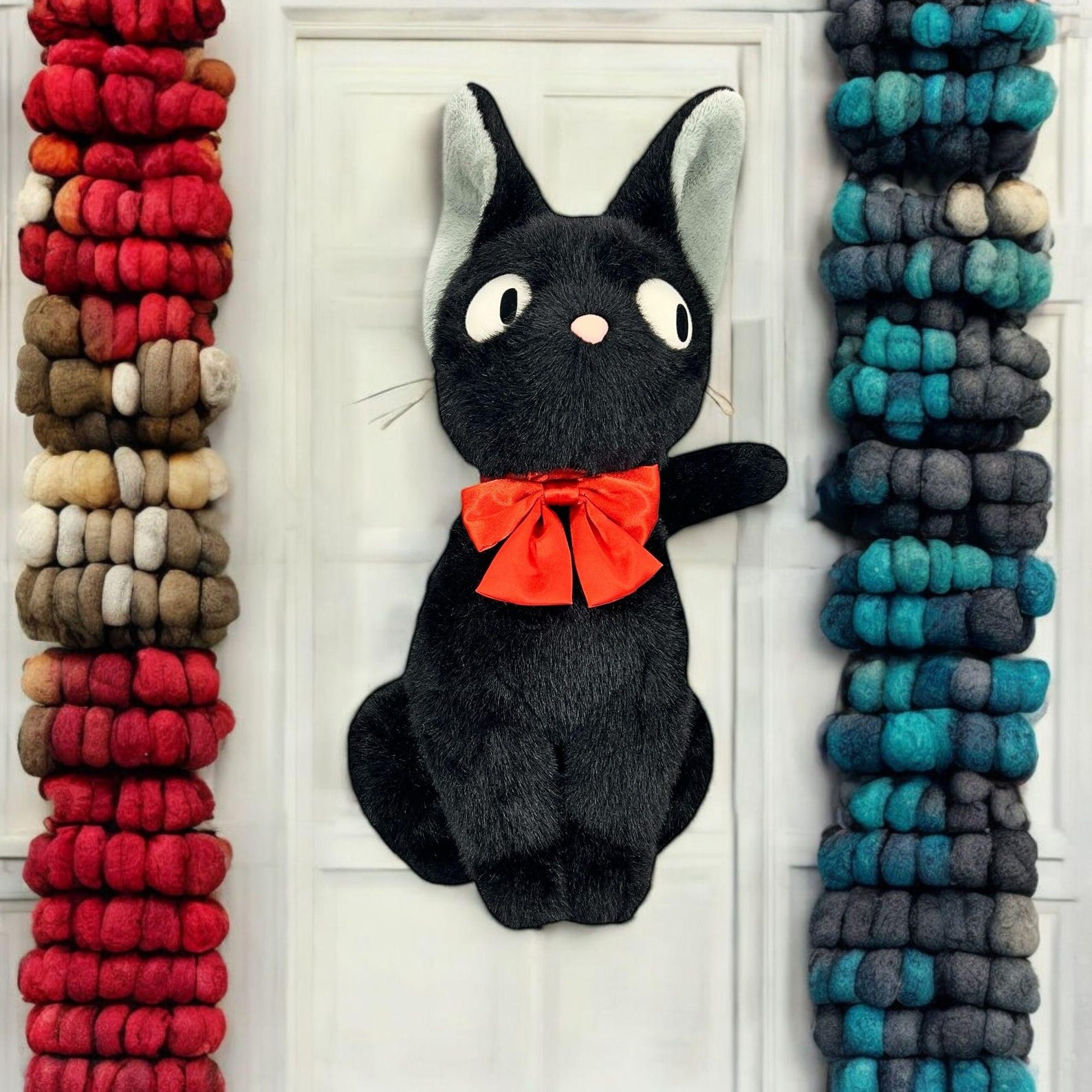 Kikis Delivery Service Jiji Black Cat Ghibli Giant Plush Stuffed Animal ...