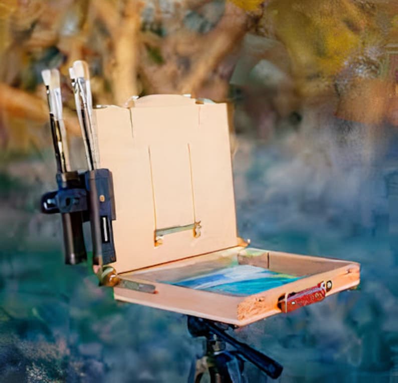 Easel Brush Clip - Paintbrush Holder - Paintbrush Organizer for Plein ...