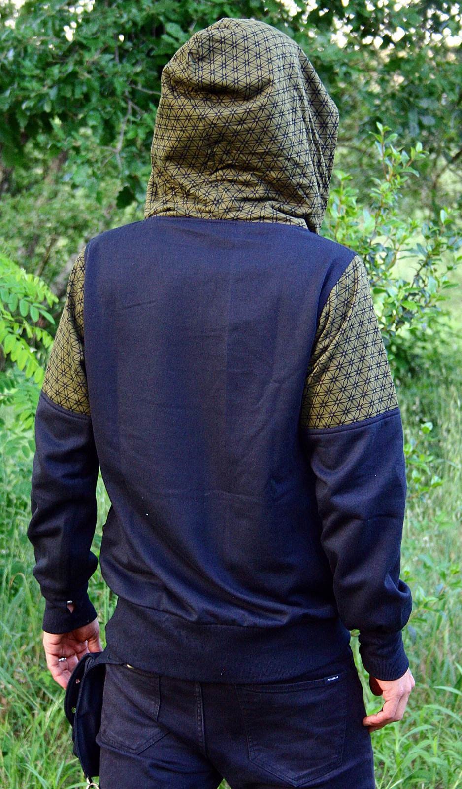 Men and Women Hoodie Jacket With Flower of Life Pattern. Perfect for ...