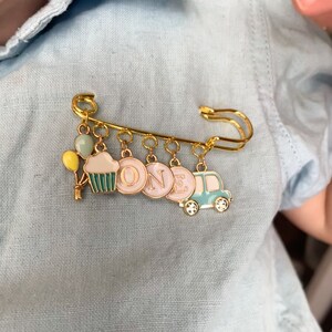 First Birthday Keepsake Pin, 1st Birthday Badge, Personalised Gift ...