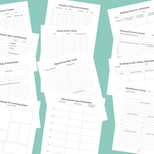 Homeschool Planner Printable 2024, Homeschool Planner Pages, Digital ...