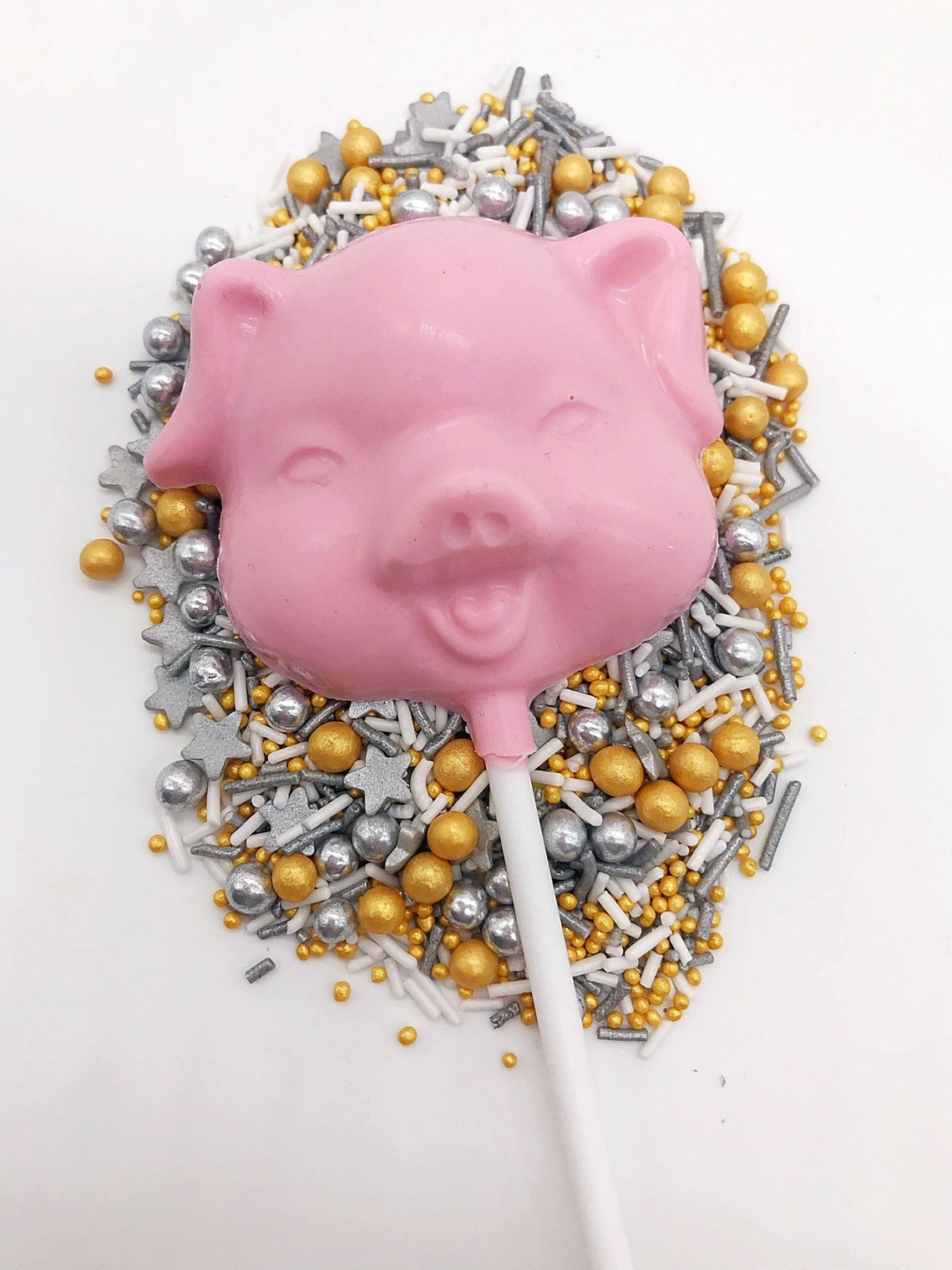 Cute Pig Chocolate Lollipops Perfect for a Farm Themed | Etsy