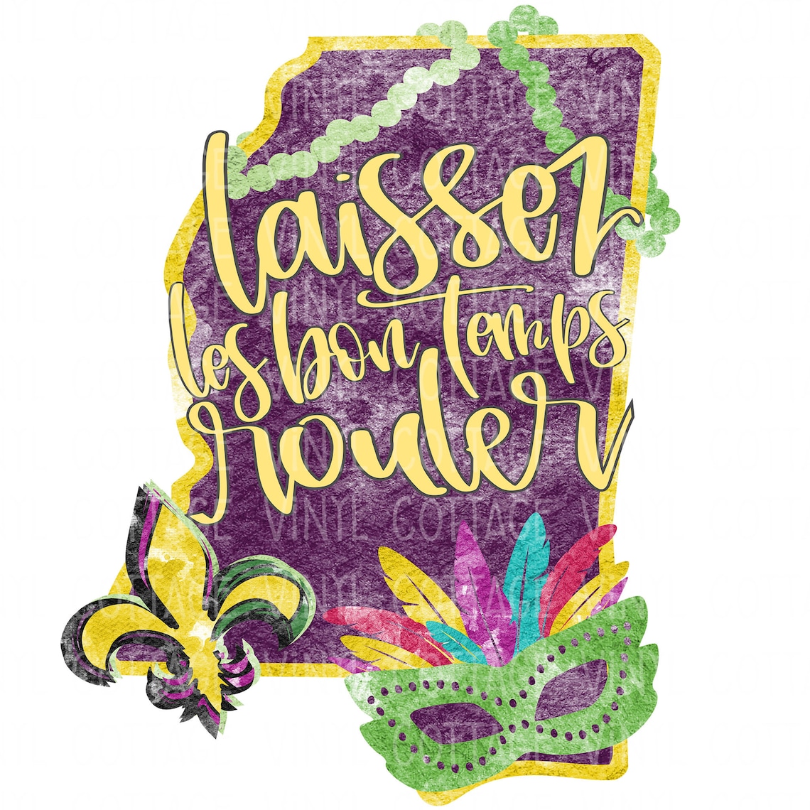 Mississippi Mardi Gras Laissez Les Bon Temps Rouler - Etsy