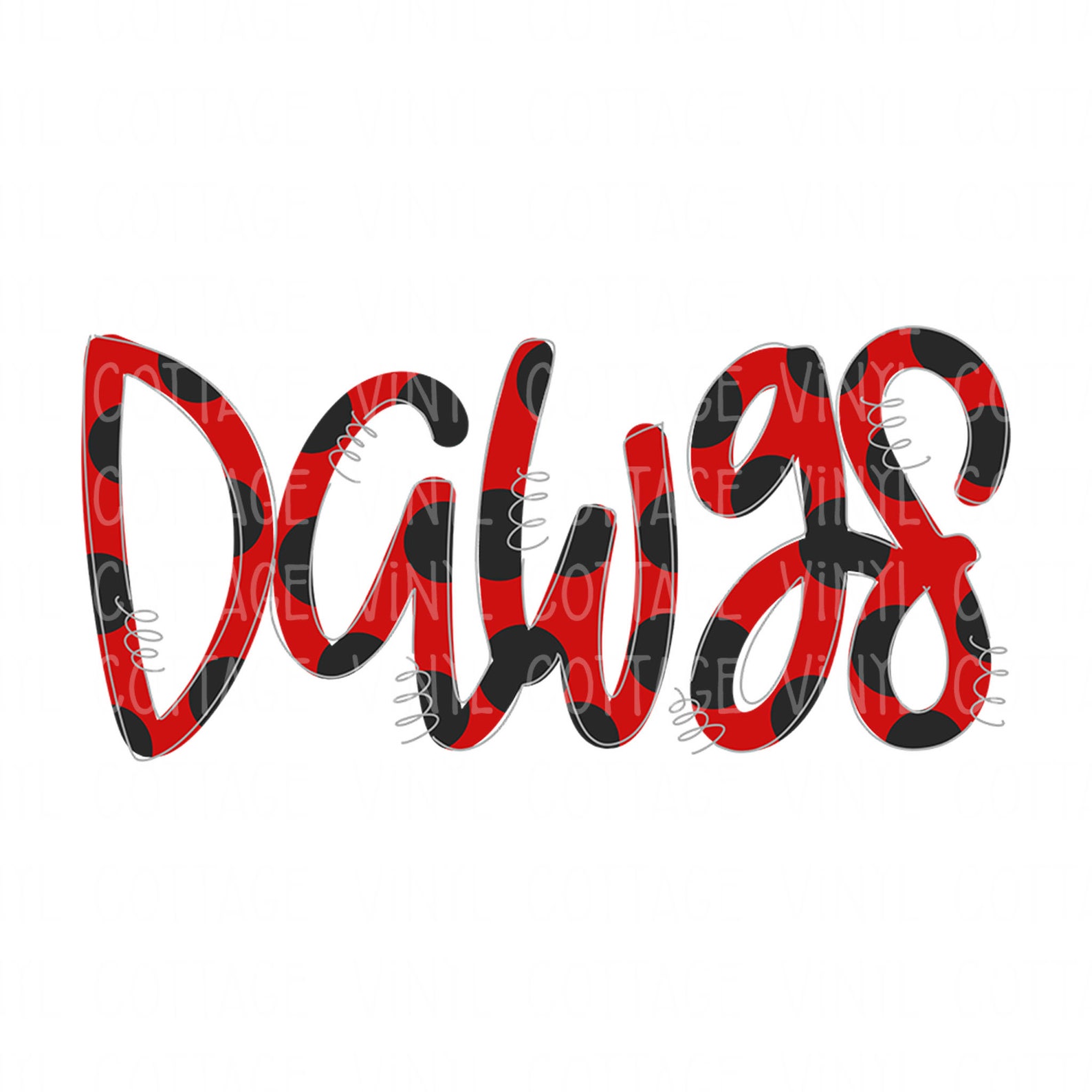 Dawgs Word Art Transfer Bulldogs Sublimation Transfer | Etsy