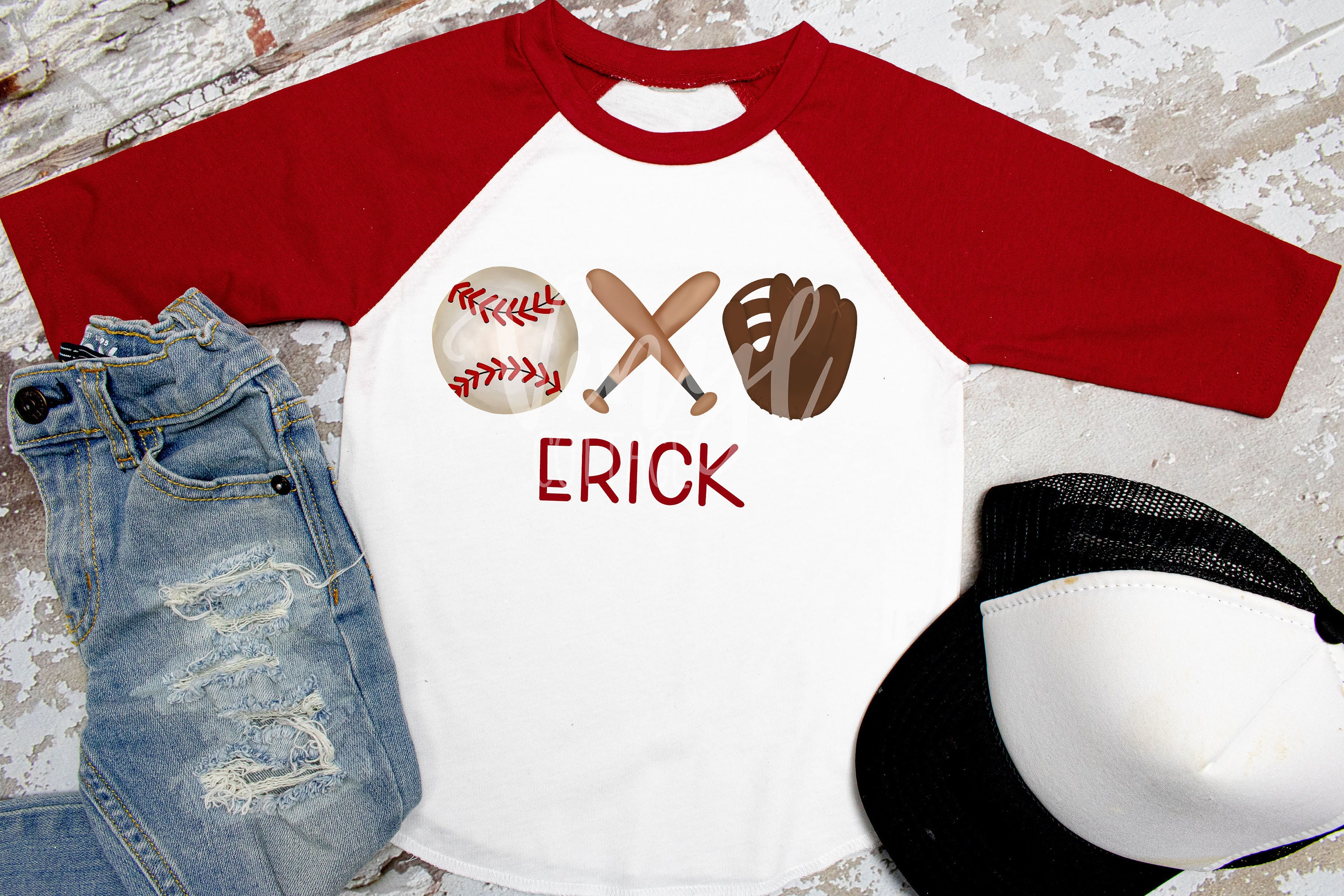 Baseball Bats and Glove Personalized Sublimation Transfer | Etsy