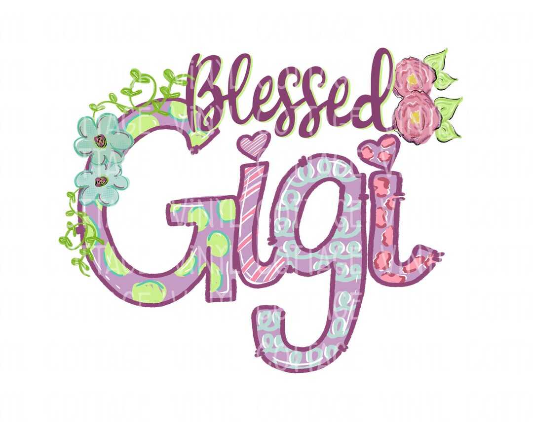 Blessed Gigi Sublimation Transfer HTV Transfer DIY Transfer - Etsy