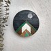 Round mountains small round design mini mountains wood | Etsy