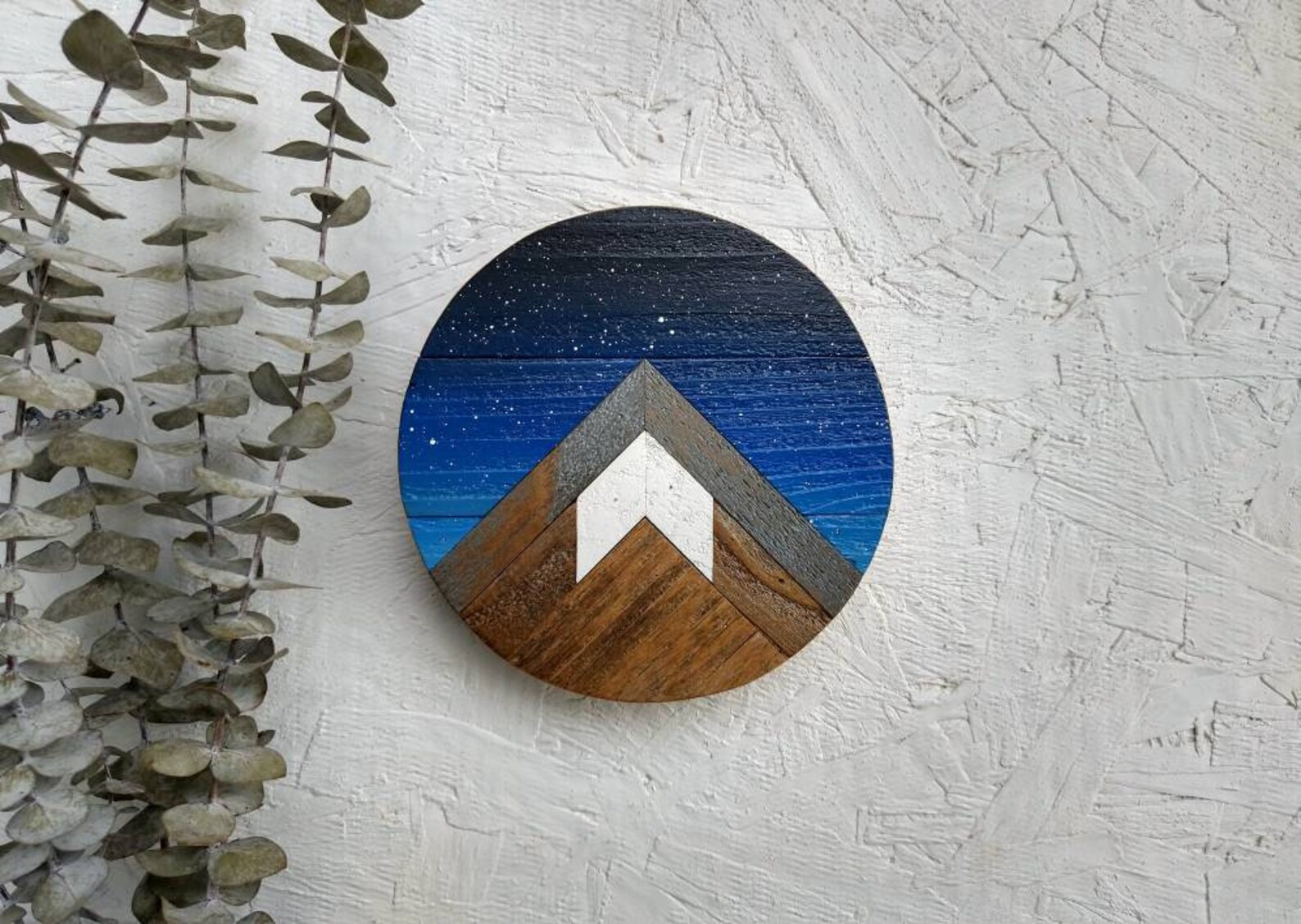 Round mountains small round design mini mountains wood | Etsy