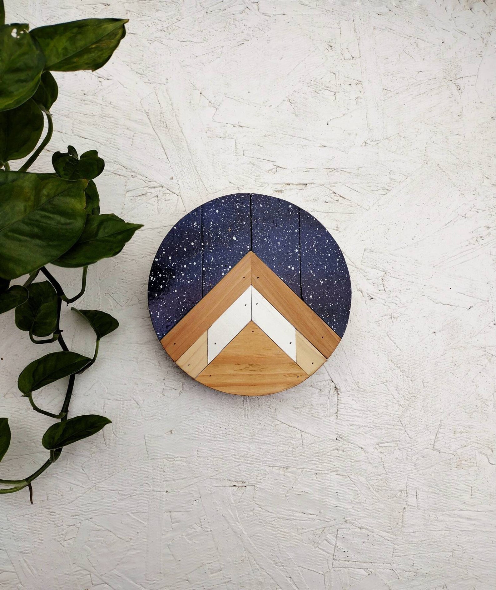 Round Mountains Small Round Design Mini Mountains Wood - Etsy