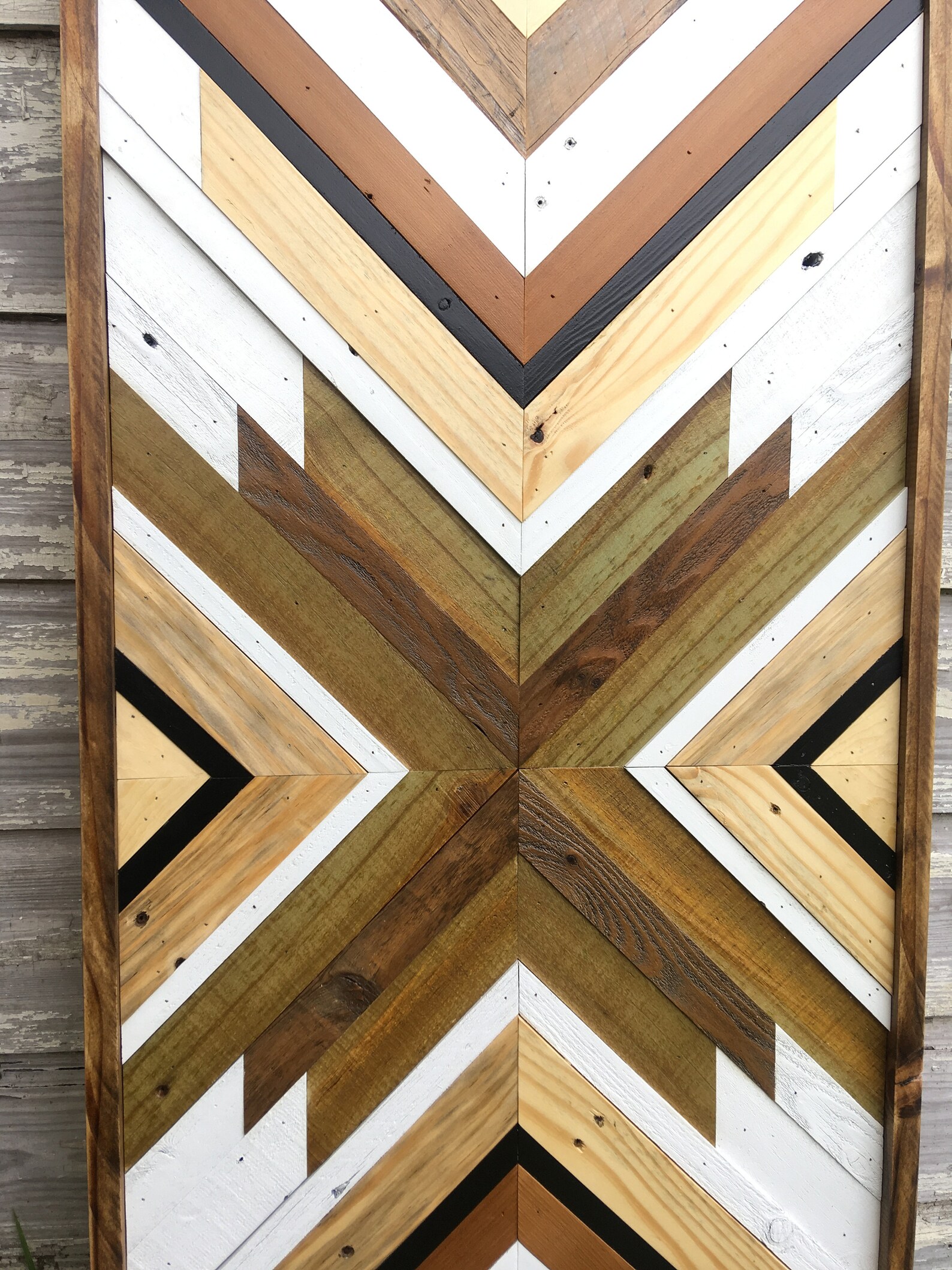 Geometric Wood Art Wooden Wall Art Hanging Geometric Decor | Etsy