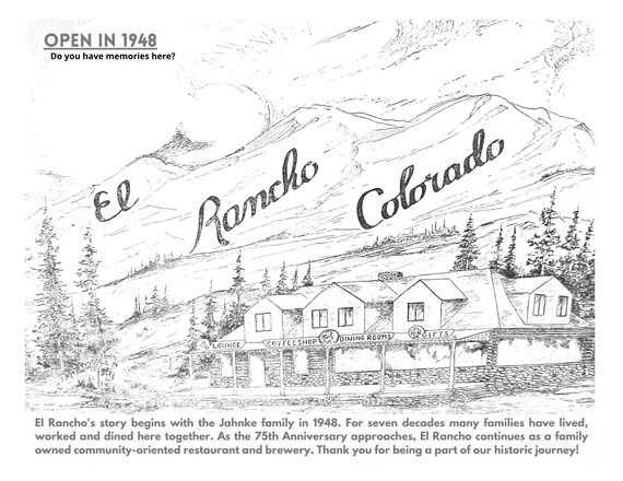 El Rancho Colorado Coloring Page PDF - Etsy