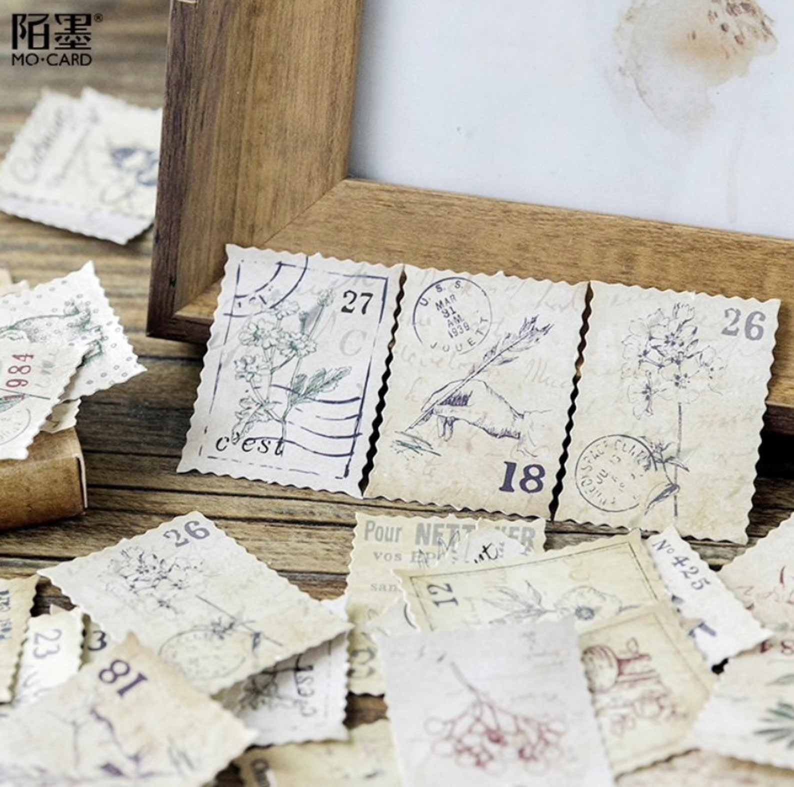 Vintage Stamps Stickers | Planner Stickers |scrapbooking Stickers ...