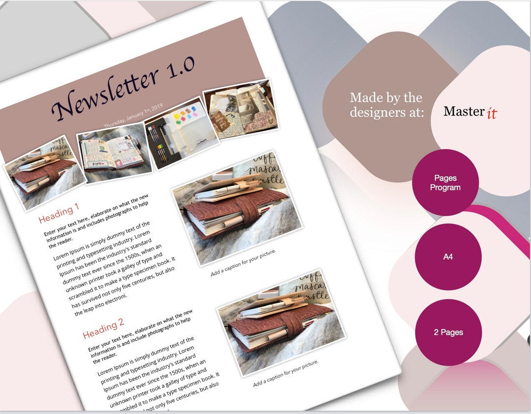 Newsletter Template - Etsy