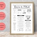 Back in 1934 Printable the Year You Were Born Birthday Sign Remember ...