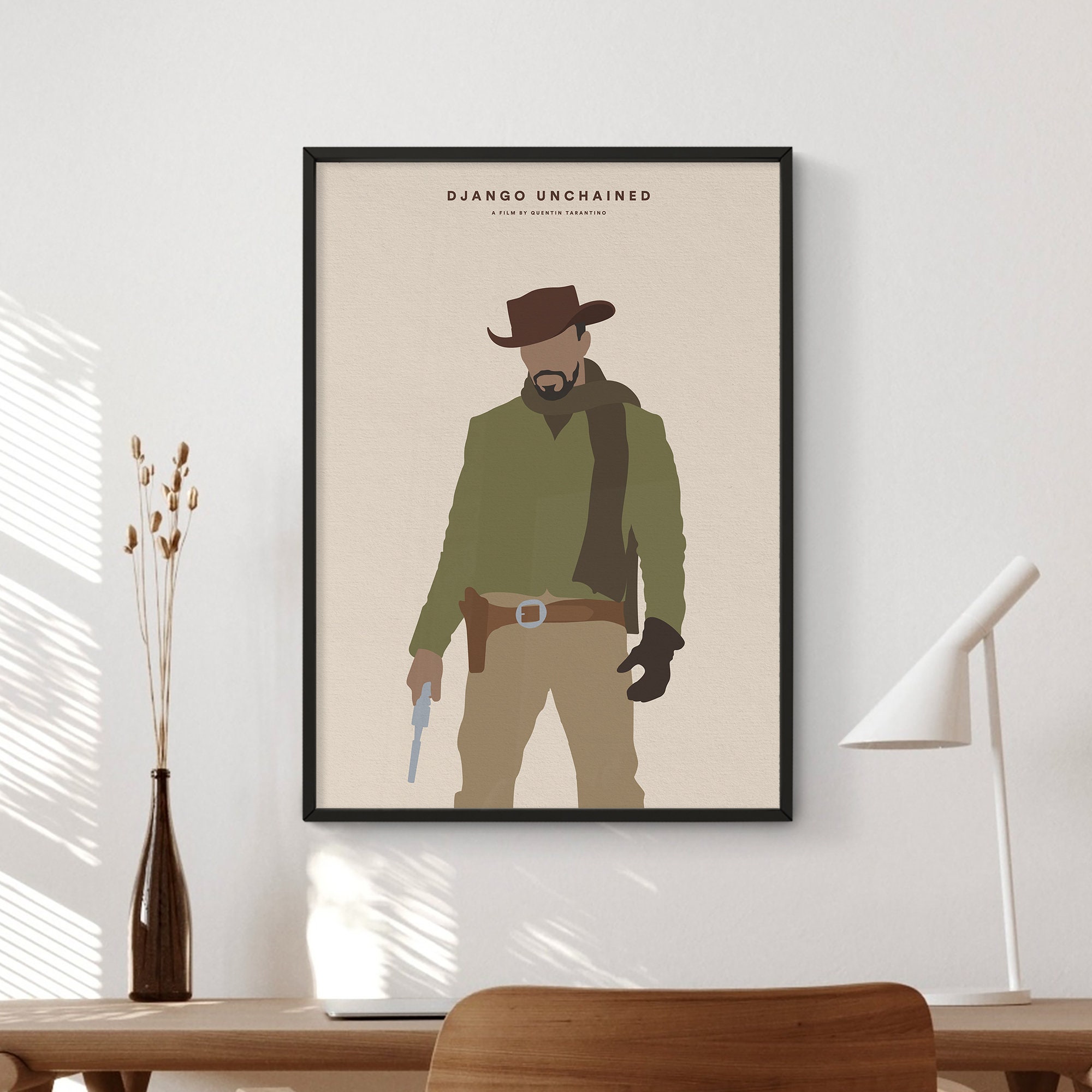 Django Unchained Movie Poster Digital Download | Minimalist Movie ...