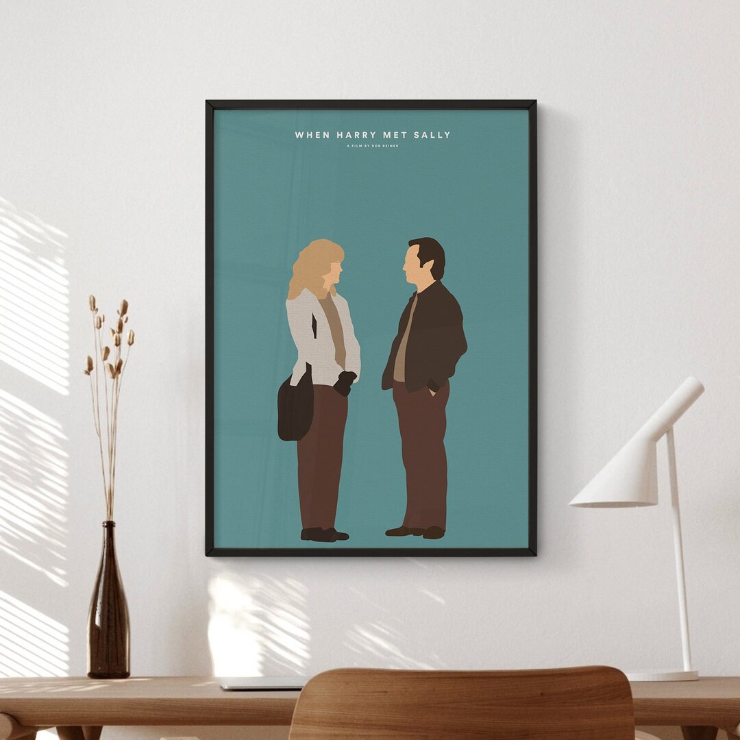 When Harry Met Sally Movie Poster Digital Download | Minimalist Movie ...