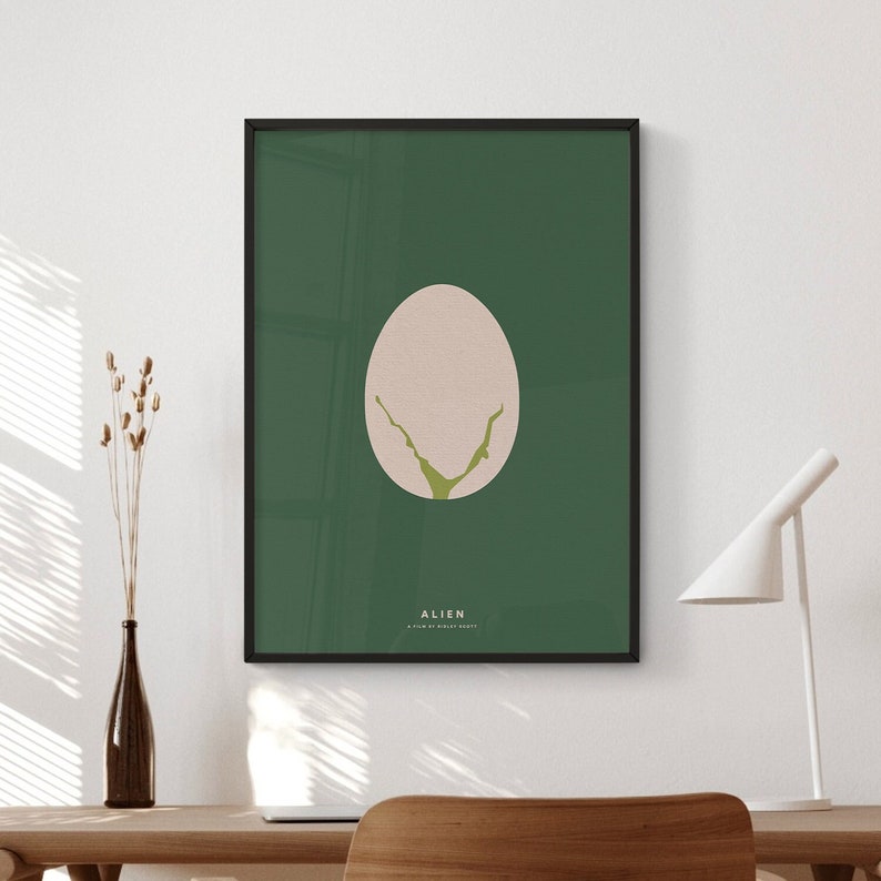 Alien Movie Poster Digital Download Minimalist Movie Poster - Etsy