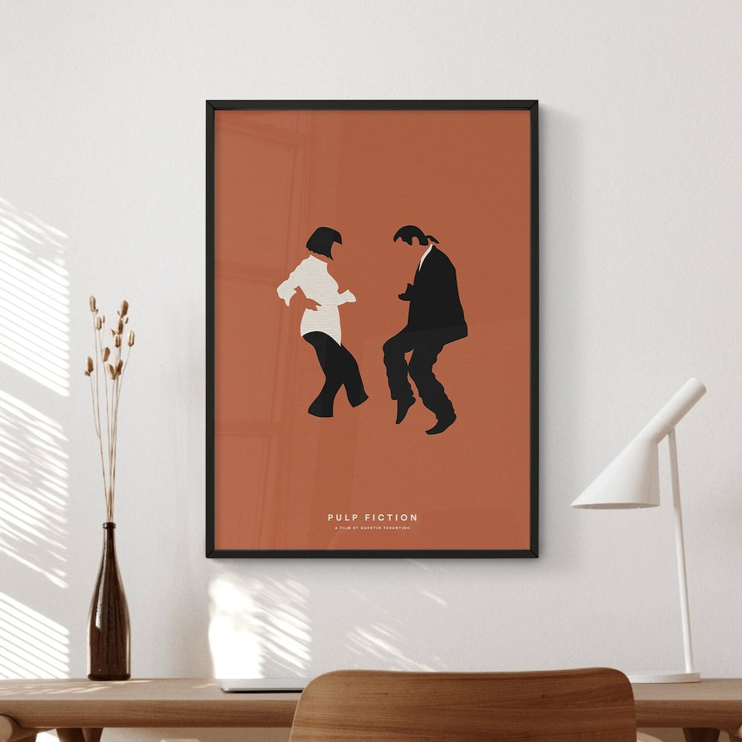 Pulp Fiction Movie Poster Digital Download | Minimalist Movie Poster ...
