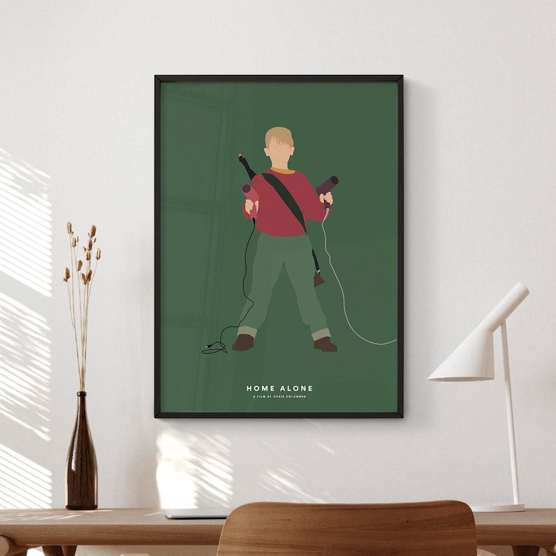 Home Alone Minimalist Movie Poster | 90s Film Wall Art (digital ...