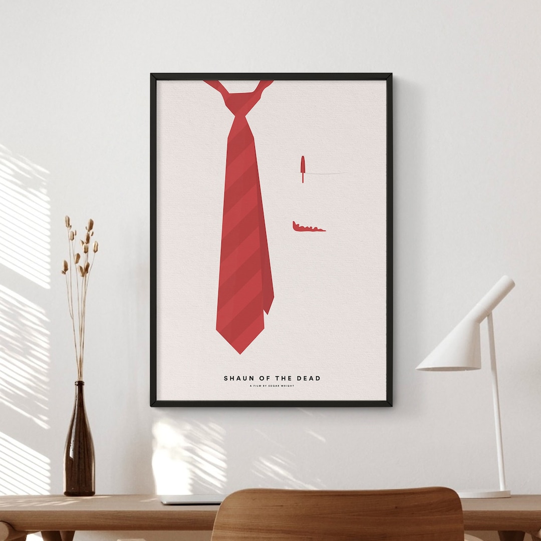 Shaun of the Dead Movie Poster Digital Download | Minimalist Movie ...
