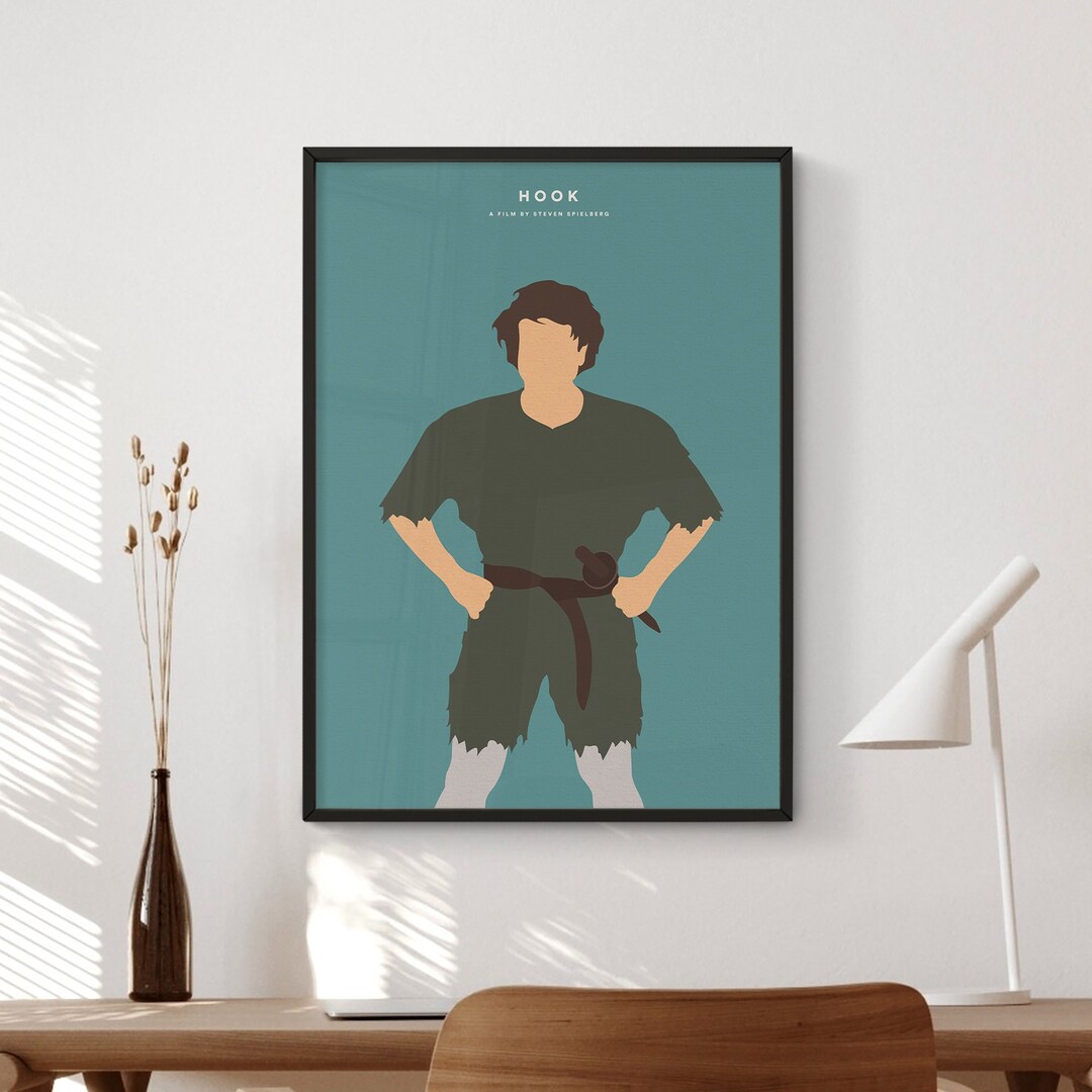 Hook Movie Poster Digital Download | Minimalist Movie Poster | Wall Art ...