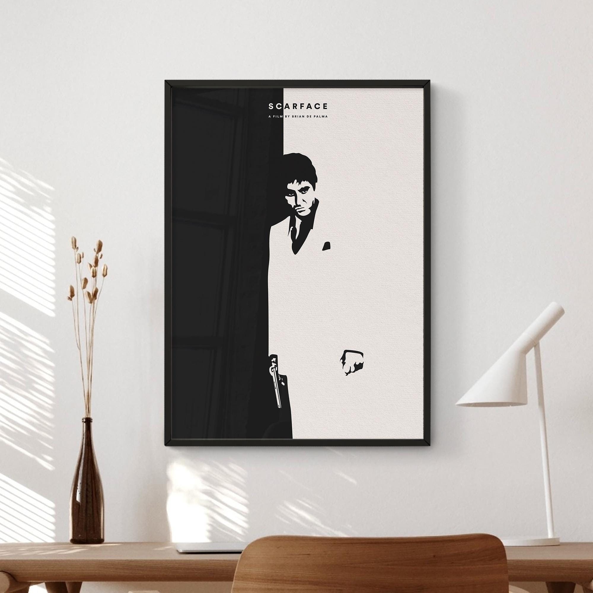 Scarface Movie Poster Digital Download | Minimalist Movie Poster | Wall ...