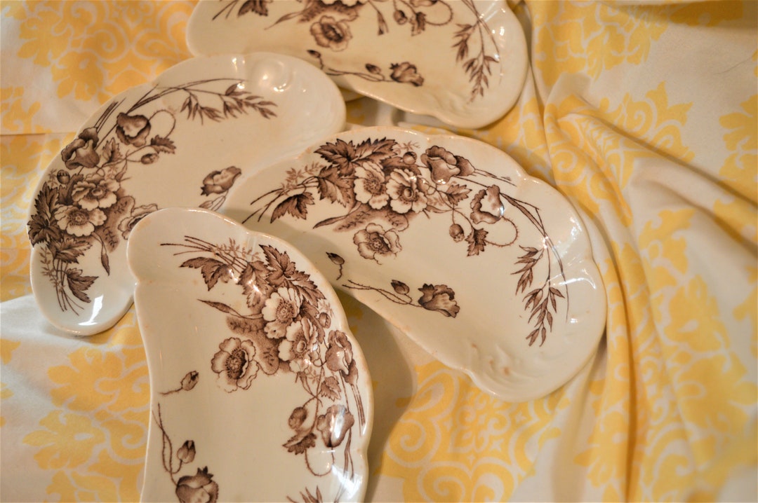 Antique Porcelaine De Terre John Edwards Ironware Porcelain Side Dishes ...