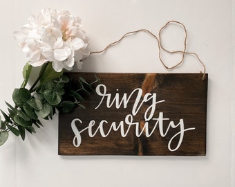 Ring Security Decal-ring Security-ring Bearer-wedding Decor-wedding ...