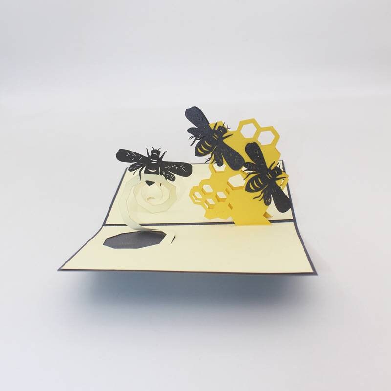 Busy Bees Card 3D Pop up Card Special Occasion - Etsy UK