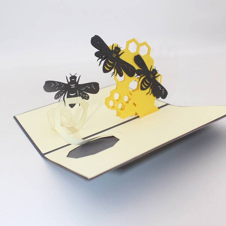 Busy Bees Card 3D Pop up Card Special Occasion - Etsy UK