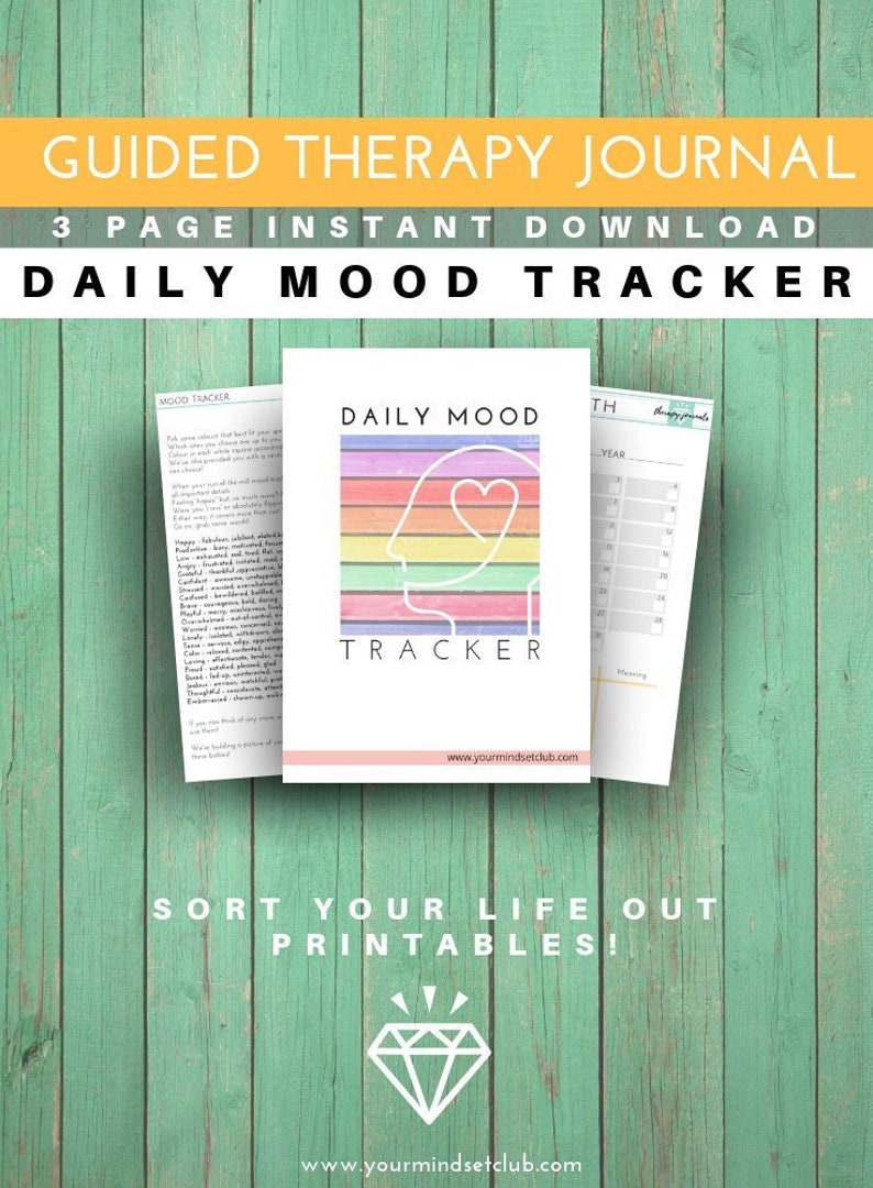 Mood Tracker/Journal mental health daily planner self care - Etsy Italia