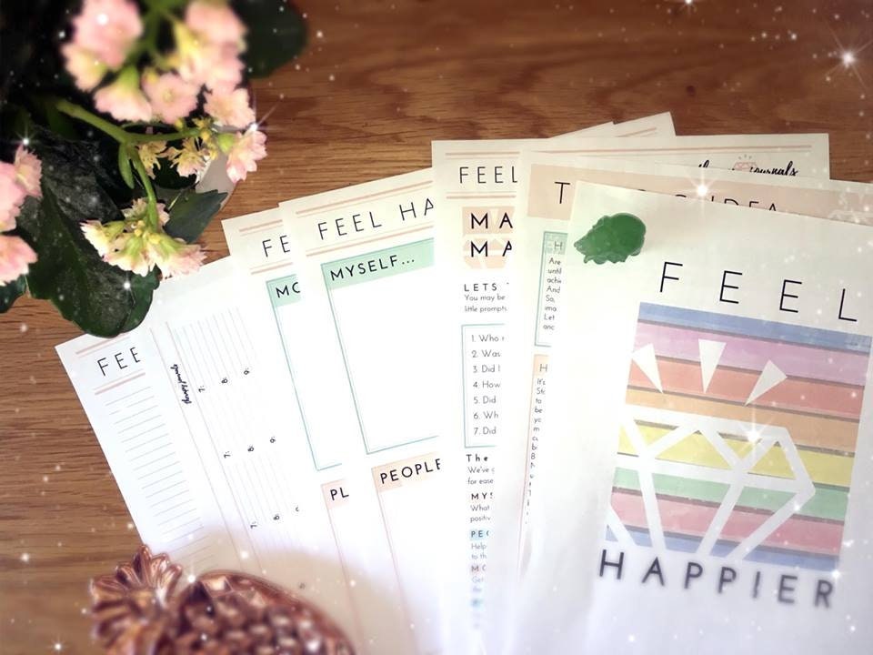 How to Feel Happier Guided Journal Mental Health Tracker | Etsy UK